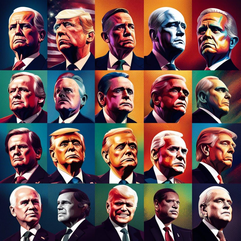 Composite image US presidents - AI Generated Artwork - NightCafe Creator