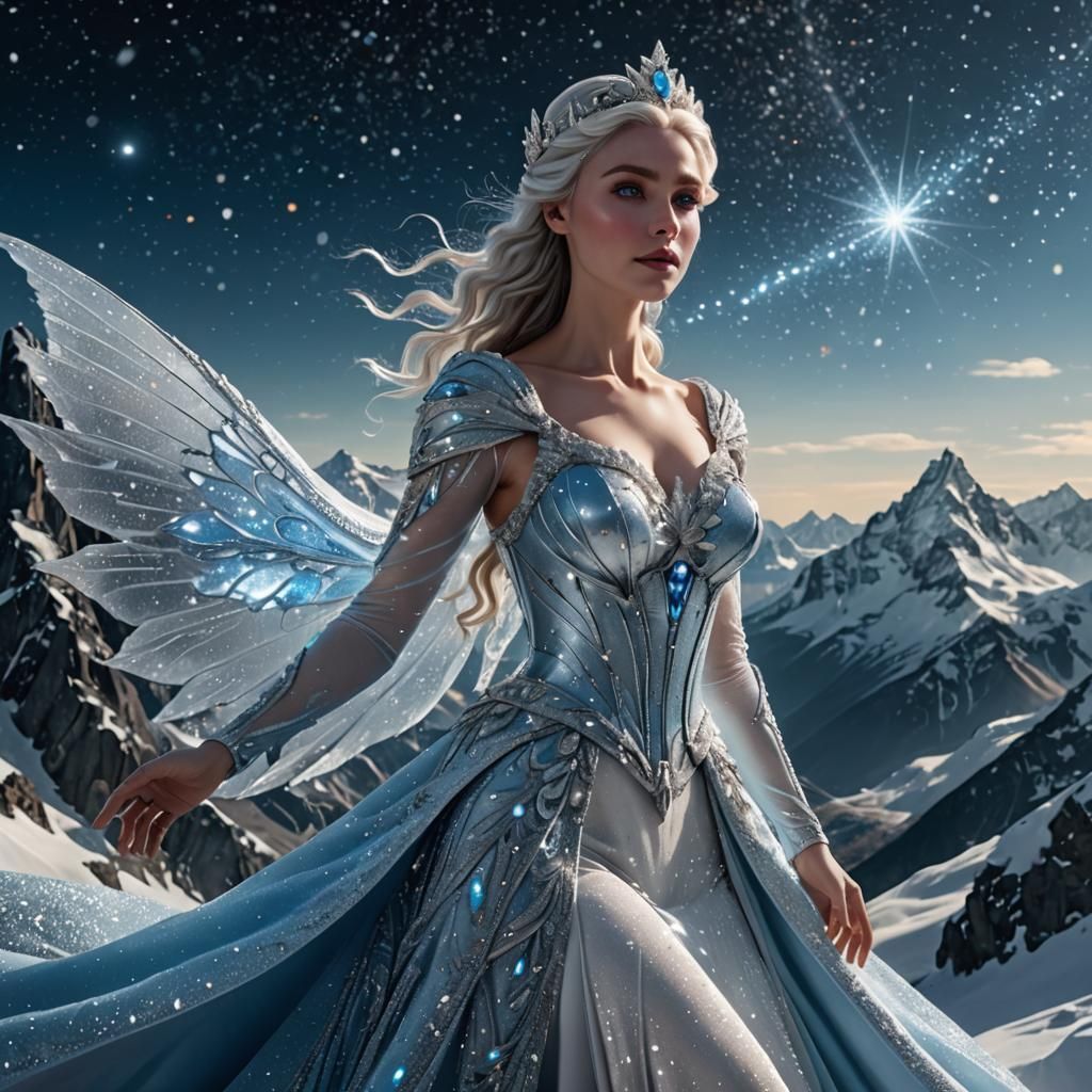 Princess snow fairy - AI Generated Artwork - NightCafe Creator