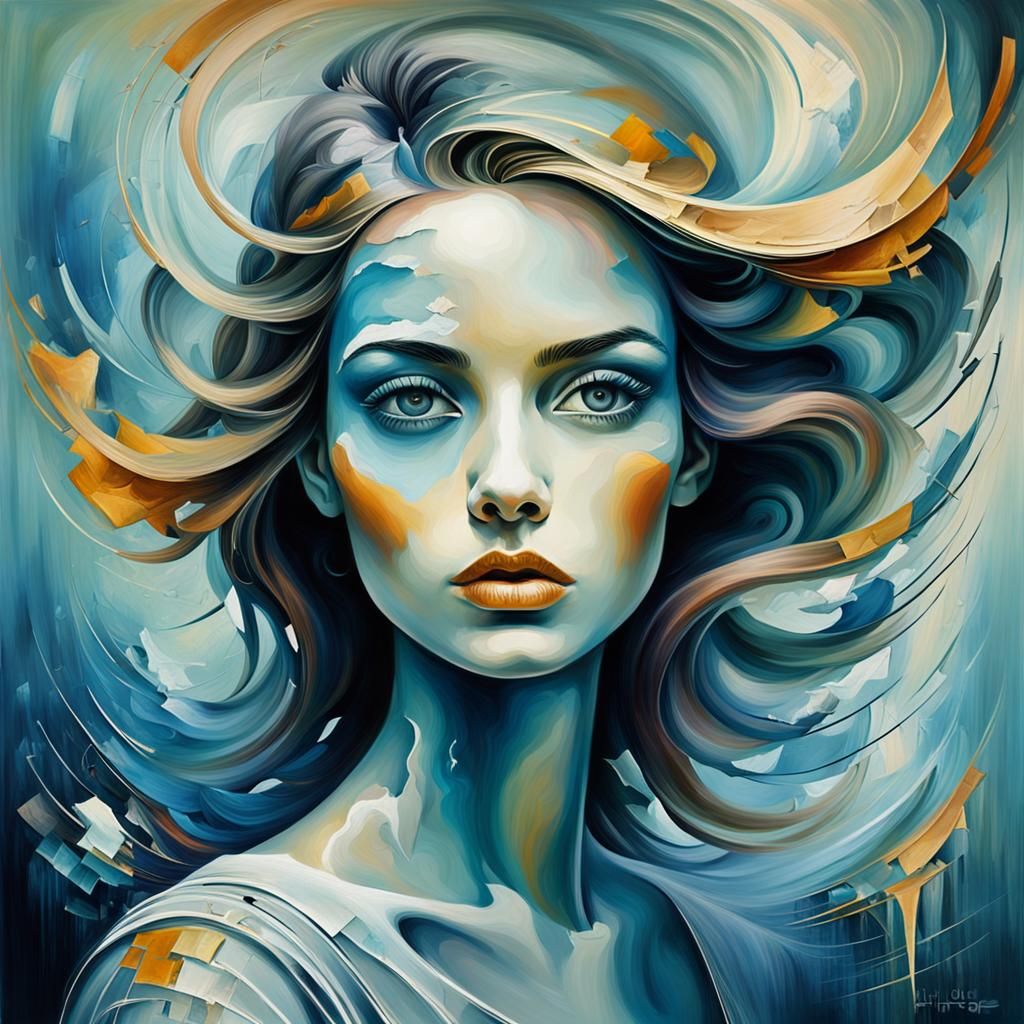 Abstract Surreal Portrait... - AI Generated Artwork - NightCafe Creator