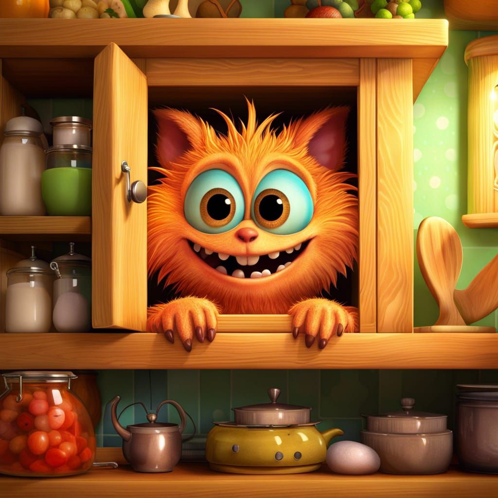 Kitchen monster - AI Generated Artwork - NightCafe Creator