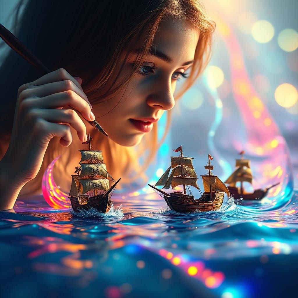 Artist - Young Enchantress Unleashes Vibrant Colors in Drea...