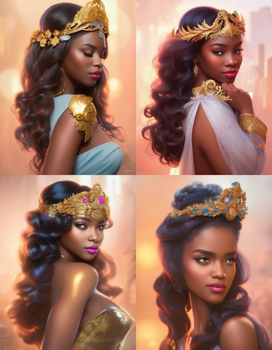 Black Princess - AI Generated Artwork - NightCafe Creator