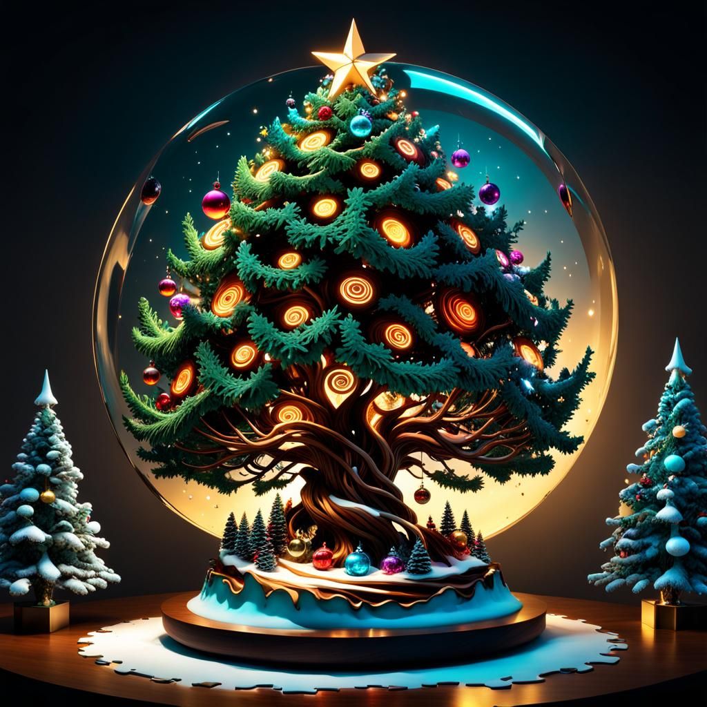 Christmas Tree - AI Generated Artwork - NightCafe Creator