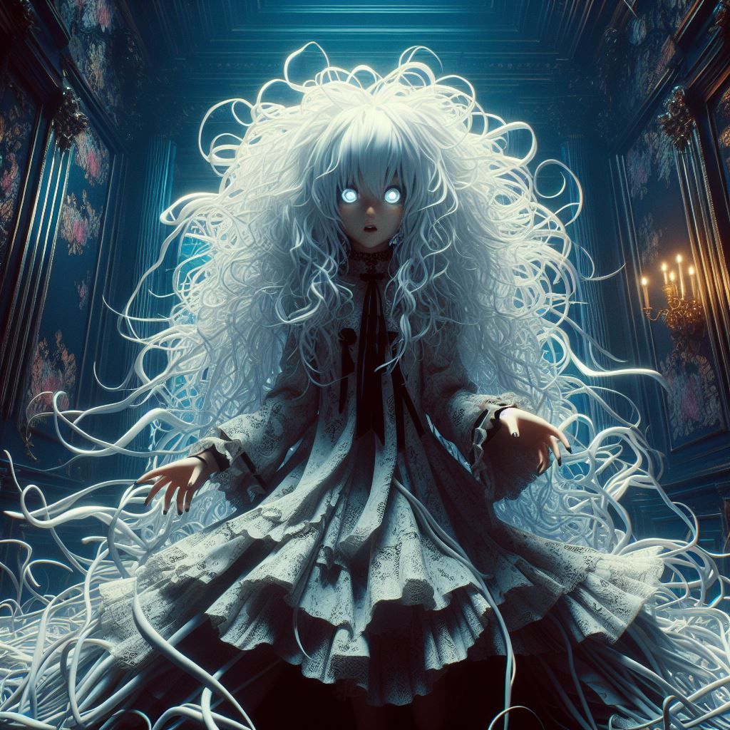White Haired Wraith - AI Generated Artwork - NightCafe Creator
