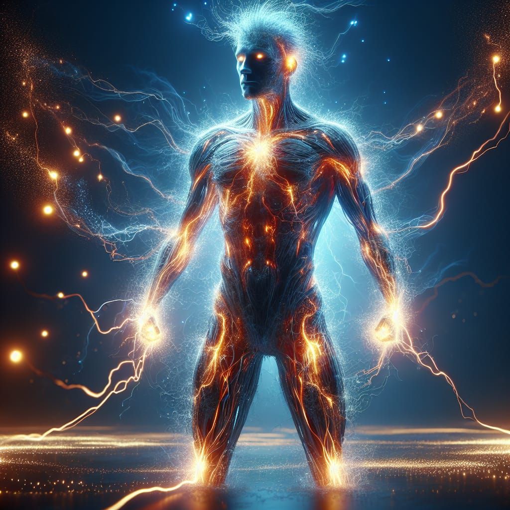 Electricity Male - AI Generated Artwork - NightCafe Creator