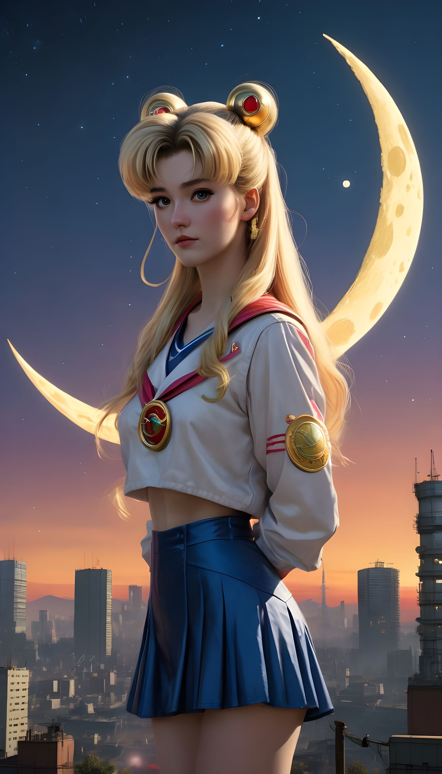 Realistic Sailor Moon 1st try - Breathtaking Realistic Portr...