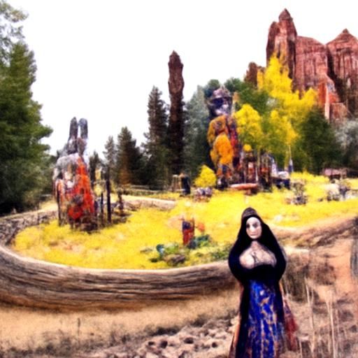 Tarot: Godwoman; Pando Grove, Utah; Autumn; Ferdinand Knab; 8K 3D 8k resolution; Matt Hughes ...