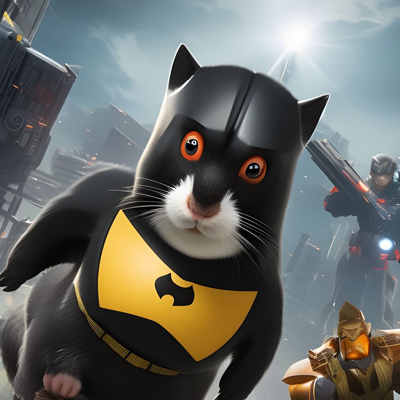 Bat-Hamster 2 - AI Generated Artwork - NightCafe Creator