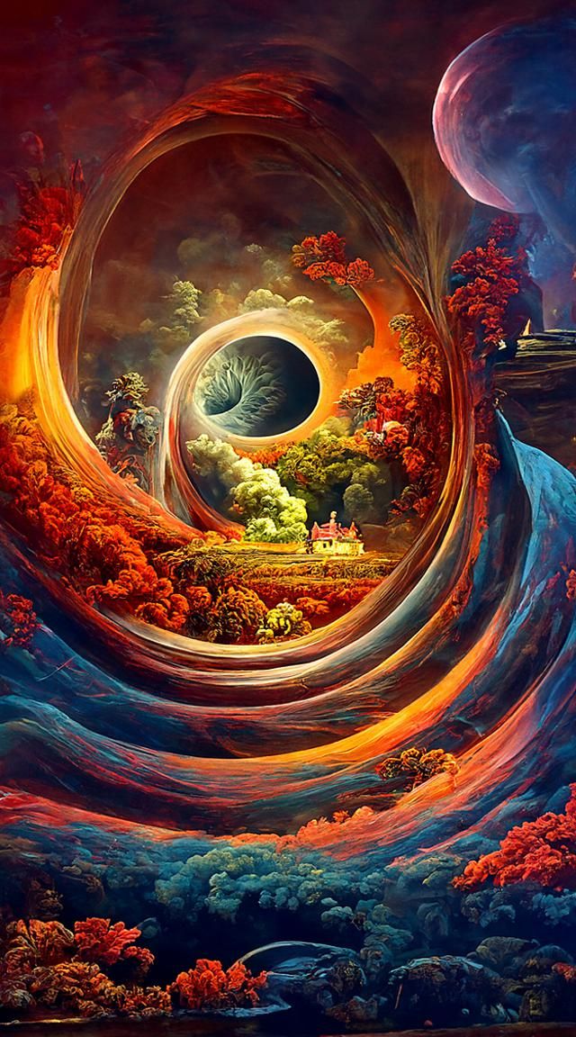 A beautifully strange painting by Benoit B. Mandelbrot, Martin Johnson ...