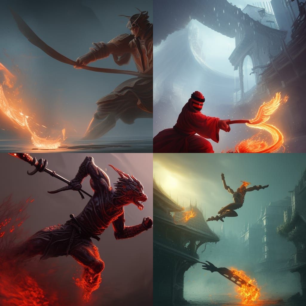 fire ninja, beautiful detailed intricate insanely detailed octane ...