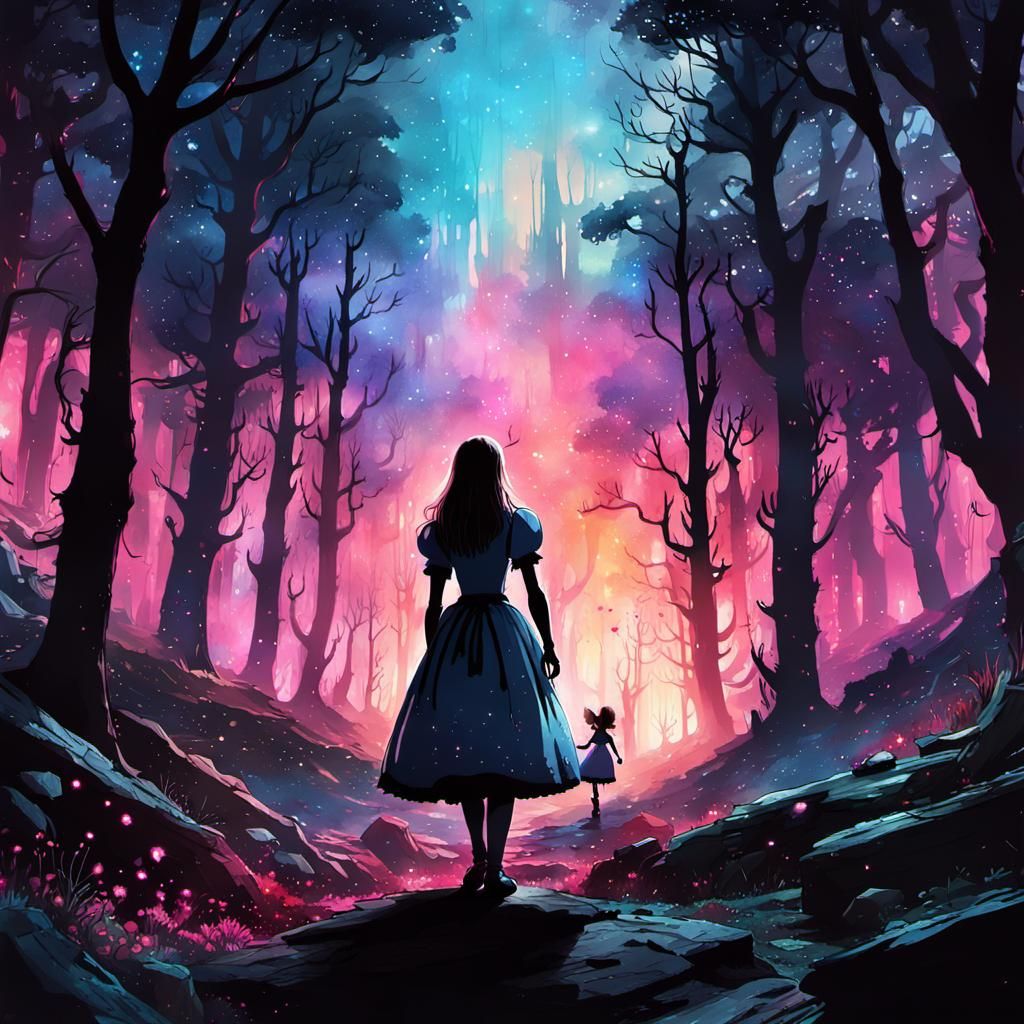 Alice in Wonderland - AI Generated Artwork - NightCafe Creator