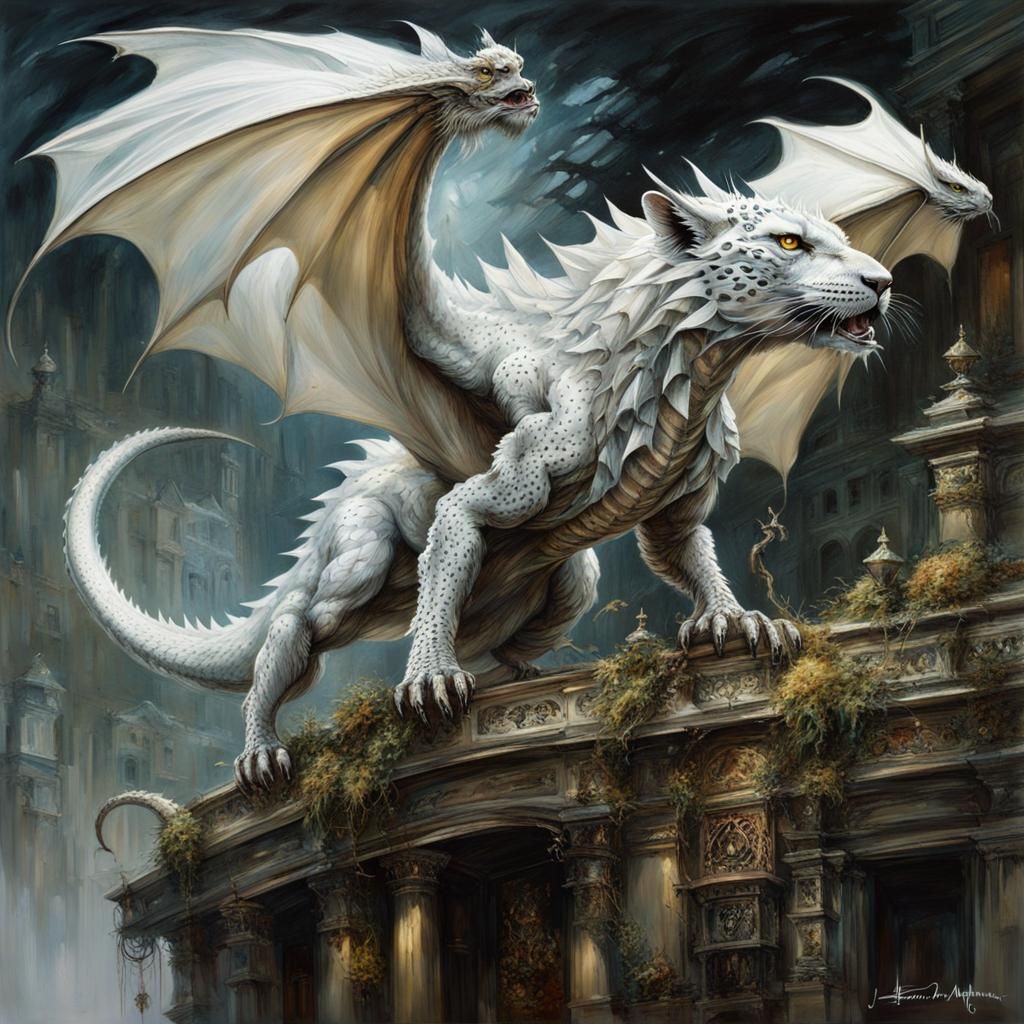 Leopard Dragon Series - AI Generated Artwork - NightCafe Creator