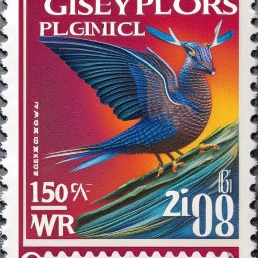 Postage Stamp - AI Generated Artwork - NightCafe Creator