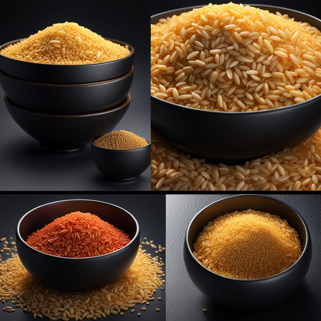 For a low GI multigrain reconstituted rice, please generate a concept ...