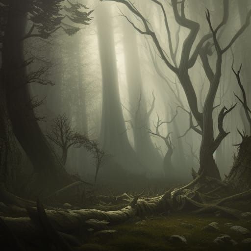 Freaky Forest - AI Generated Artwork - NightCafe Creator