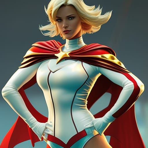 Power Girl from DC comics - AI Generated Artwork - NightCafe Creator