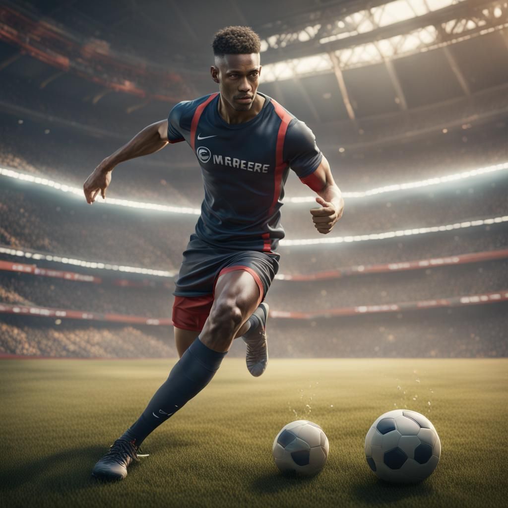 Footballer - AI Generated Artwork - NightCafe Creator