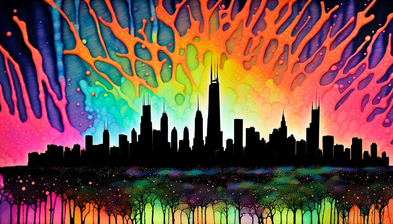 "Translucent blacklight Waxy Melted crayon imprint blender chicago ...