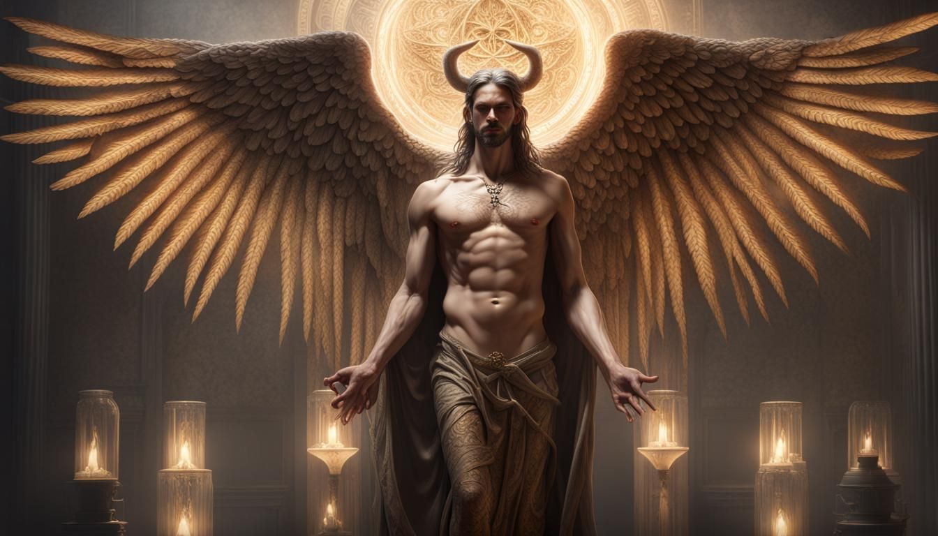 Lucifer, light bearer, Masterpiece, 8k resolution, hyperrealistic ...