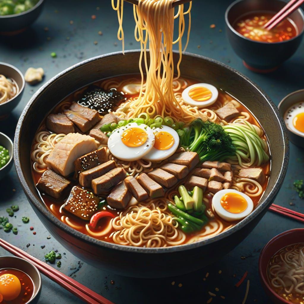 National Ramen Day - Vibrant Fantasy Ramen Scene in Unreal E...
