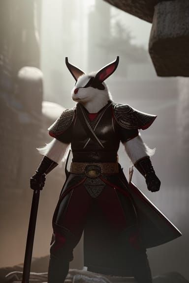 Samurai Rabbit - AI Generated Artwork - NightCafe Creator