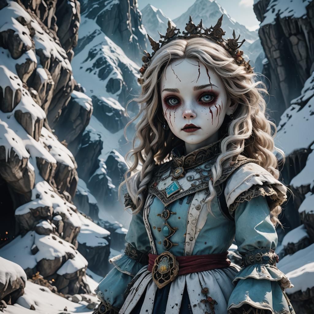 Scary Elsa - Frozen - AI Generated Artwork - NightCafe Creator