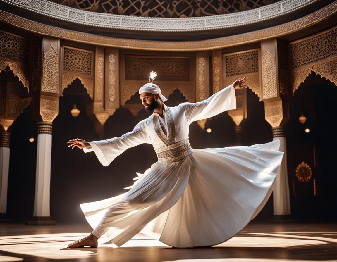 Whirling Dervish Dancer 4 - AI Generated Artwork - NightCafe Creator