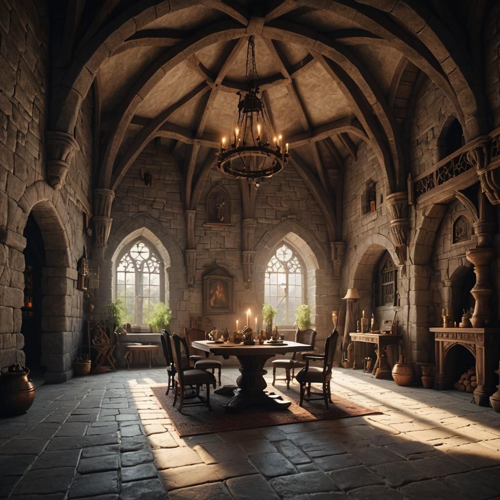 Medieval Lair 1 - AI Generated Artwork - NightCafe Creator