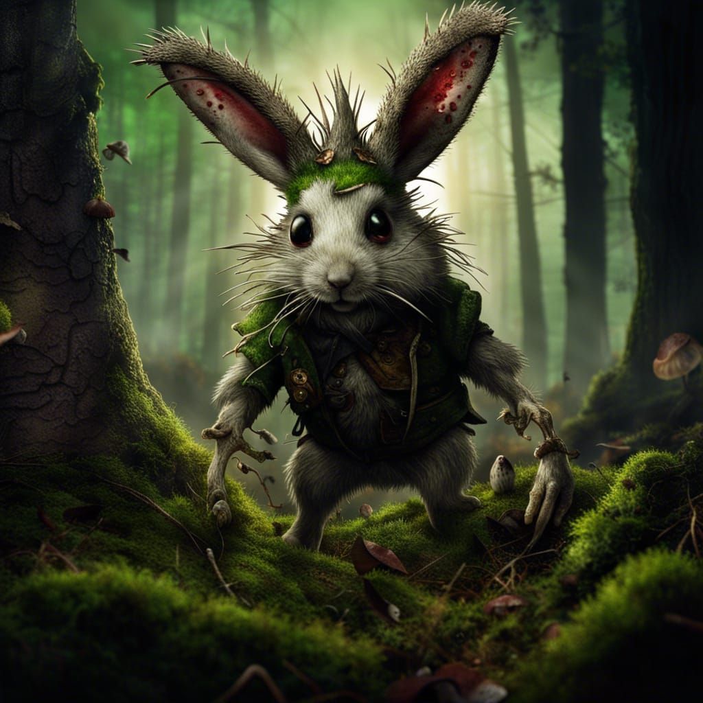 Cute likkle Wabbit - AI Generated Artwork - NightCafe Creator