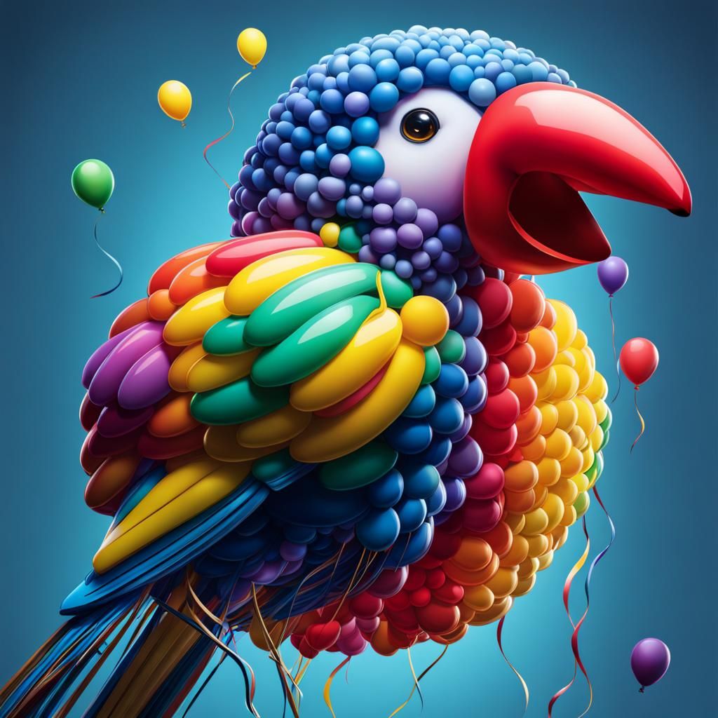 Balloon Bird! - AI Generated Artwork - NightCafe Creator