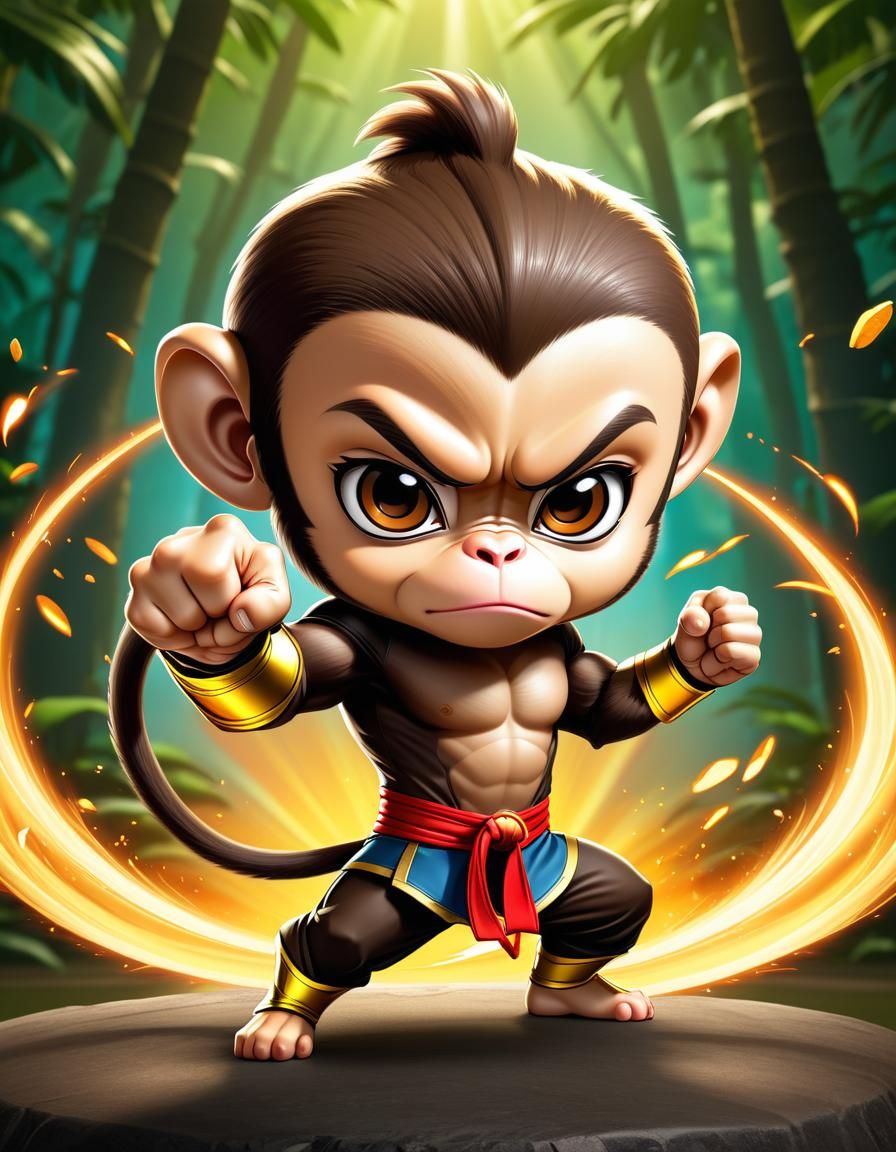 The Iron-Fisted Monkey - AI Generated Artwork - NightCafe Creator