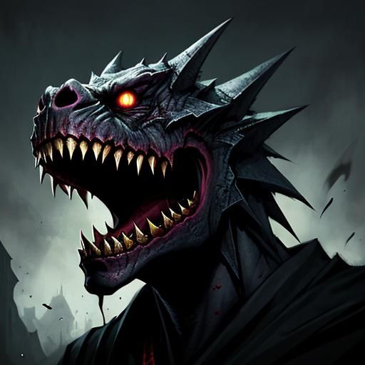 Sharp fangs monster - AI Generated Artwork - NightCafe Creator