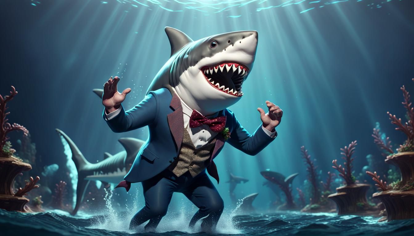Shark on The Masked Singer - AI Generated Artwork - NightCafe Creator