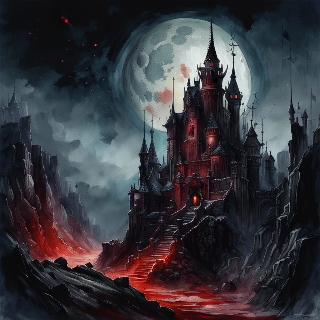 Dark Palace - AI Generated Artwork - NightCafe Creator