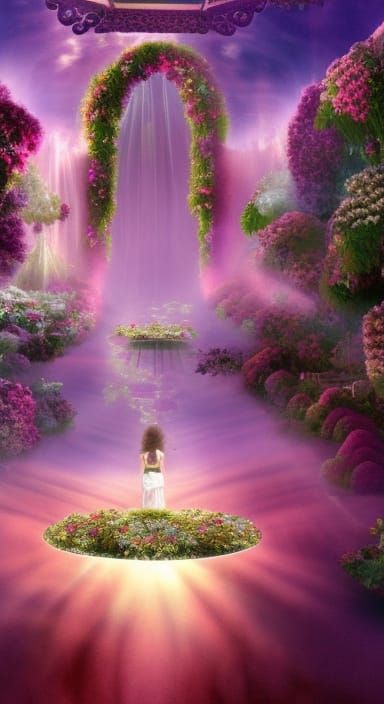 Heavenly Garden - AI Generated Artwork - NightCafe Creator