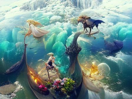 Beautiful Fantasy Illustration - AI Generated Artwork - NightCafe Creator