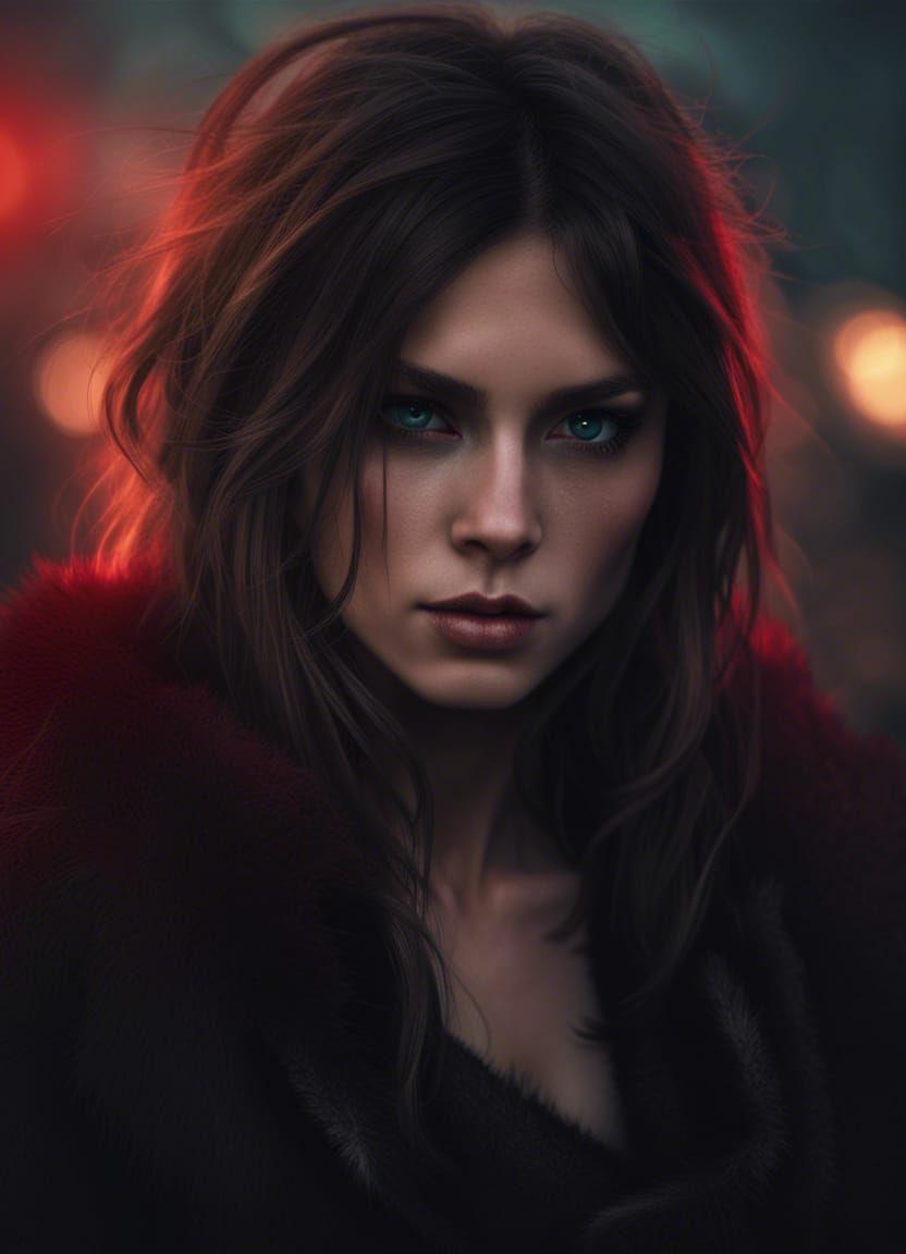 A lady wearing a fur coat. - AI Generated Artwork - NightCafe Creator