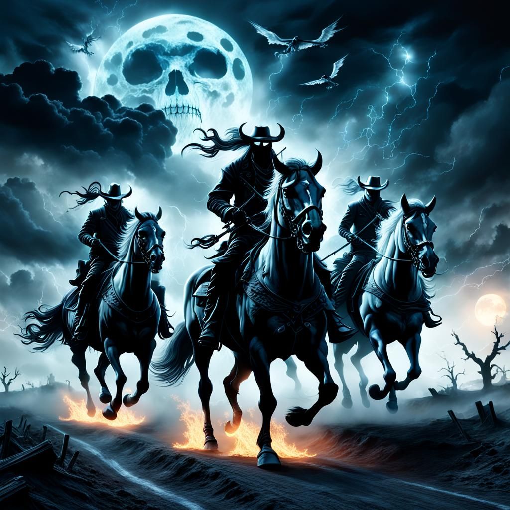 Ghost Riders - AI Generated Artwork - NightCafe Creator