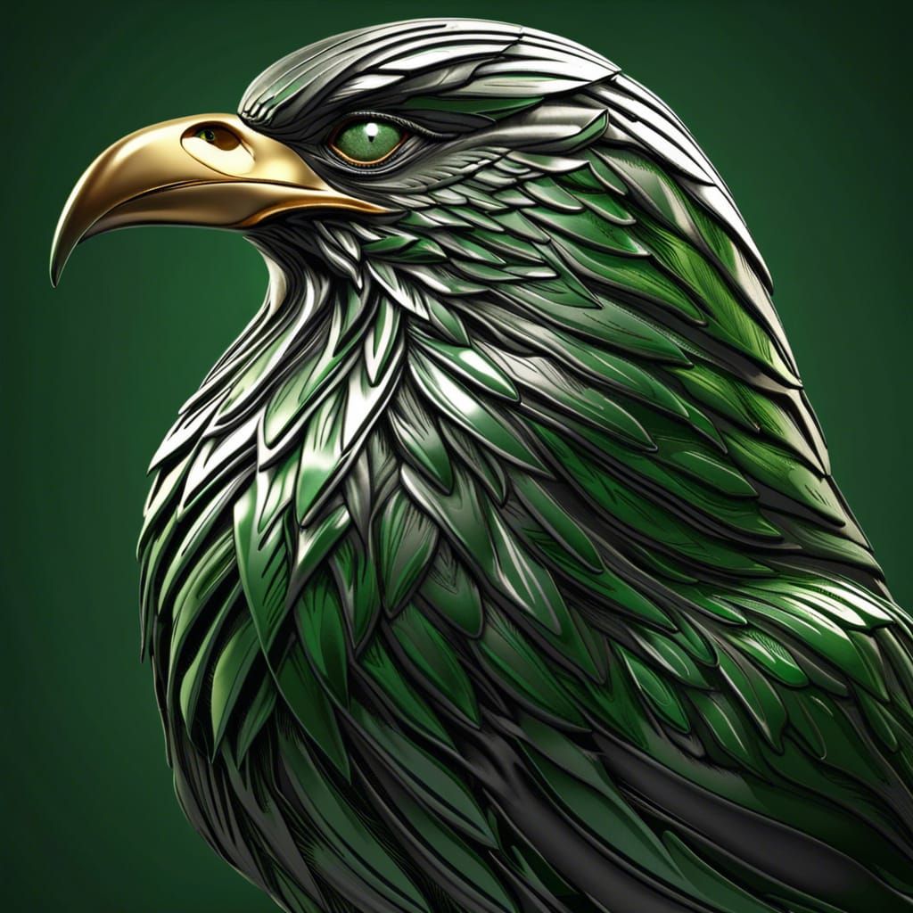 Signet consists of a stylized, angular hawk's head, with sharp and ...