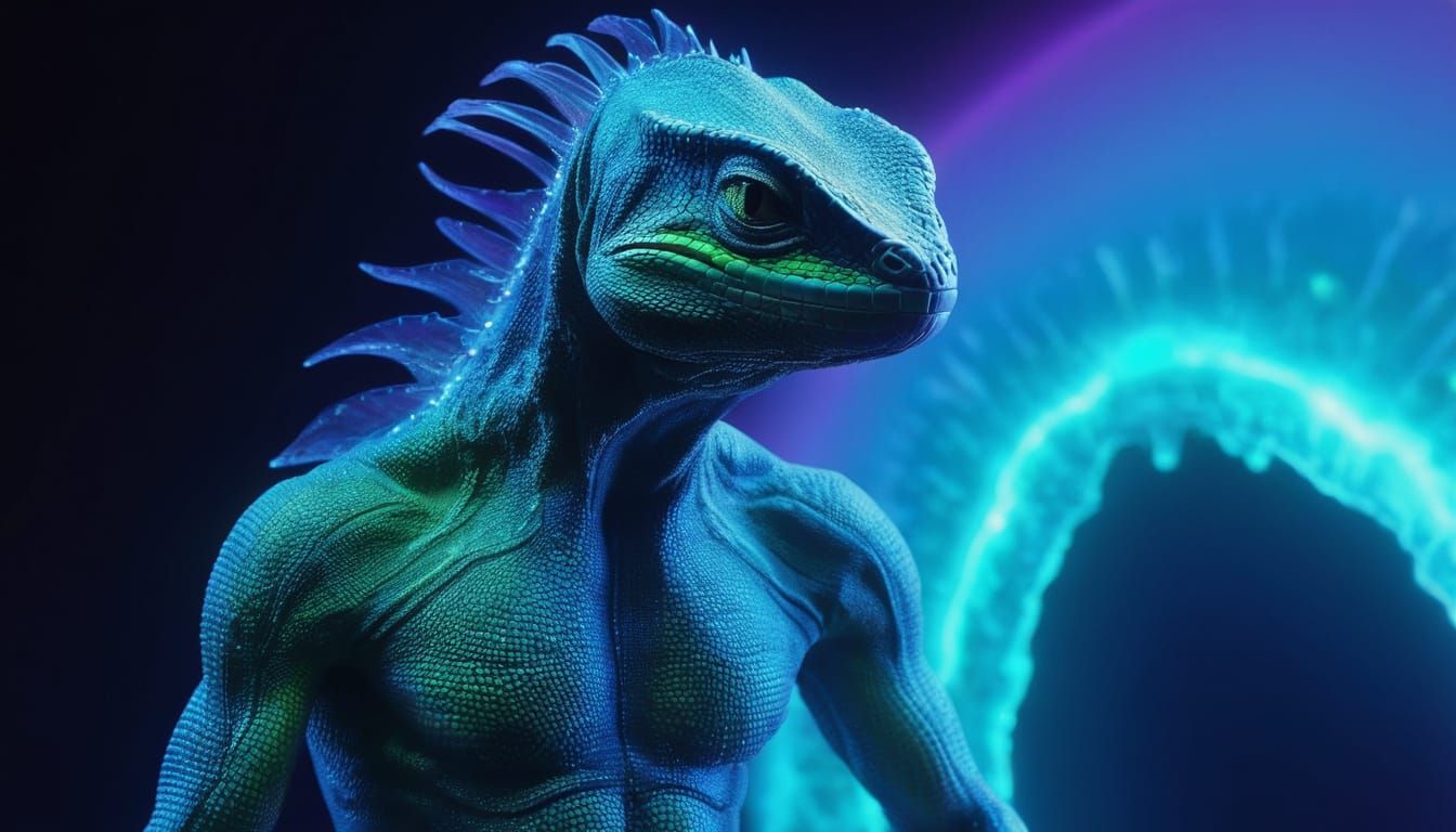 disturbed alien lizard - disturbed alien lizard