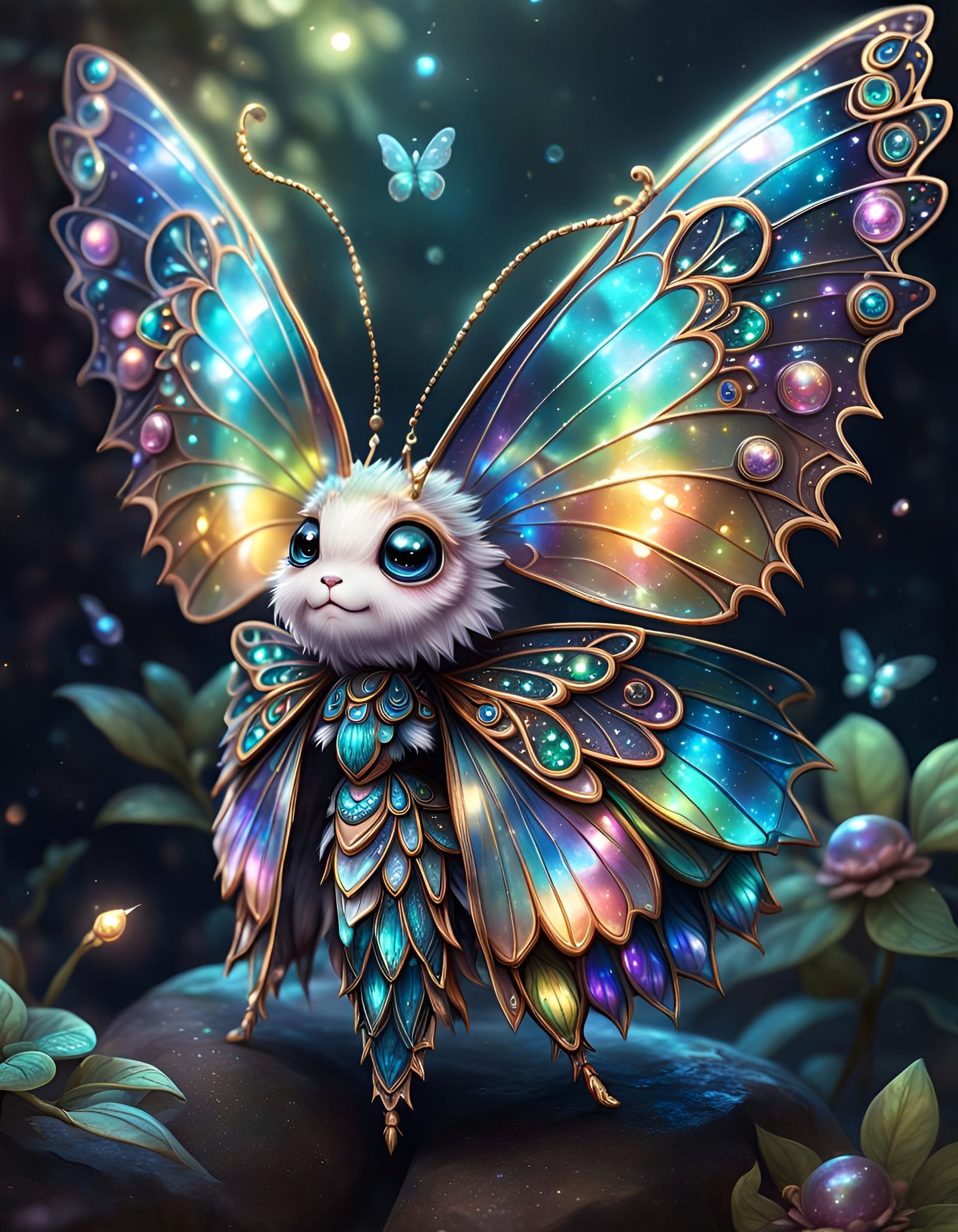 Fairy Moth - AI Generated Artwork - NightCafe Creator