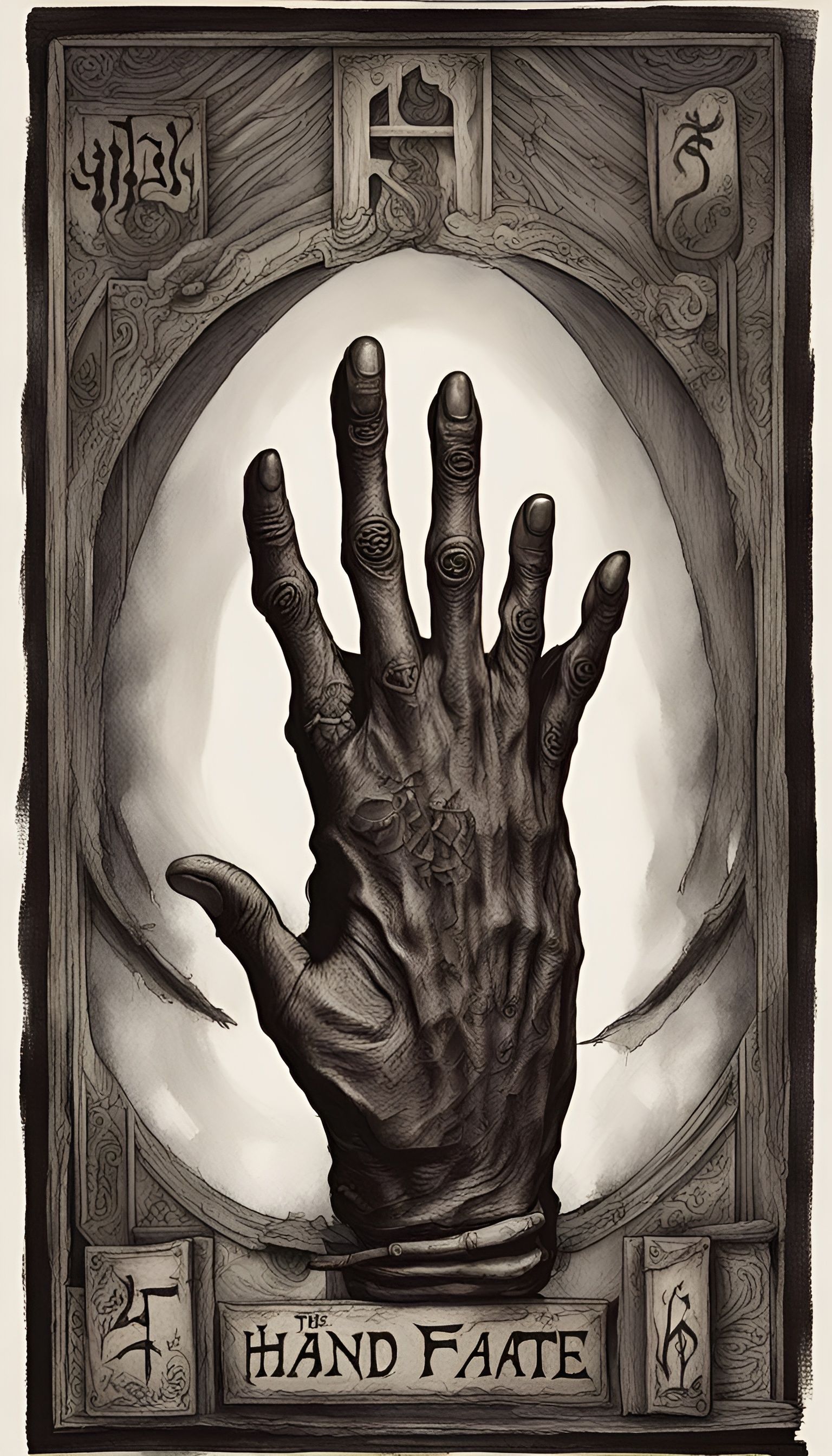 The Hand of Fate Card - AI Generated Artwork - NightCafe Creator