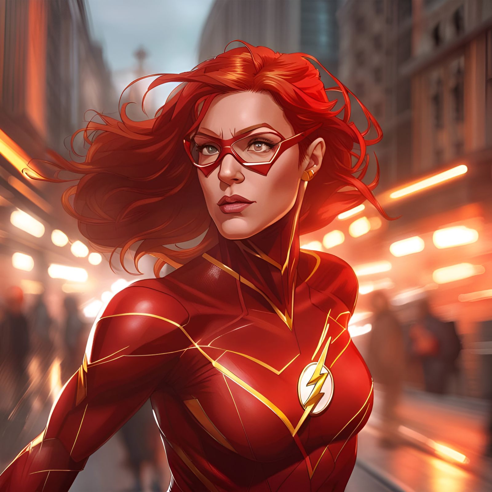 Lady Flash - AI Generated Artwork - NightCafe Creator