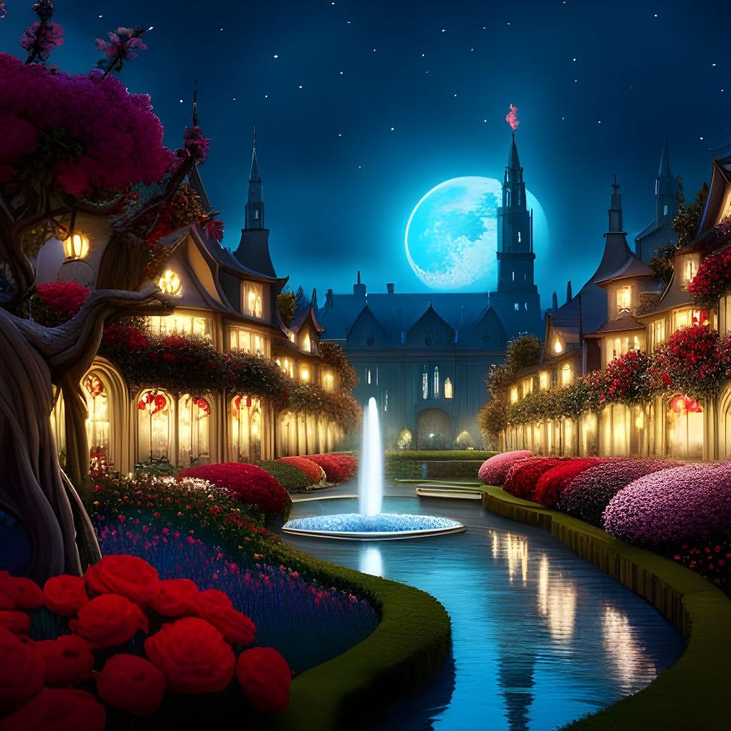 Victorian Garden Dreamscape - AI Generated Artwork - NightCafe Creator