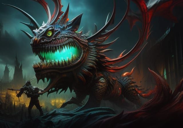 Jabberwocky - AI Generated Artwork - NightCafe Creator