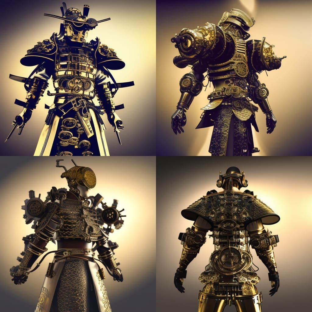 steampunk samurai - AI Generated Artwork - NightCafe Creator