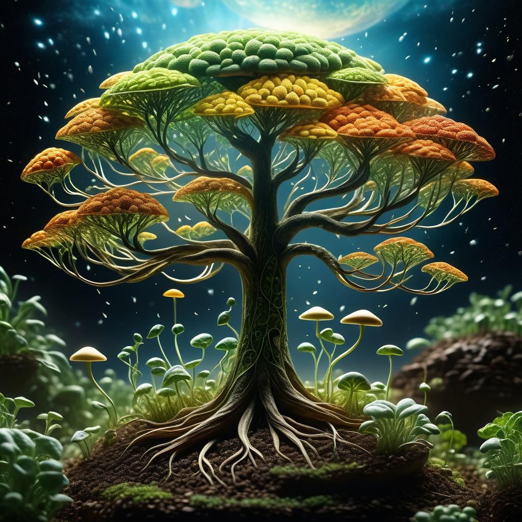 The first tree - AI Generated Artwork - NightCafe Creator