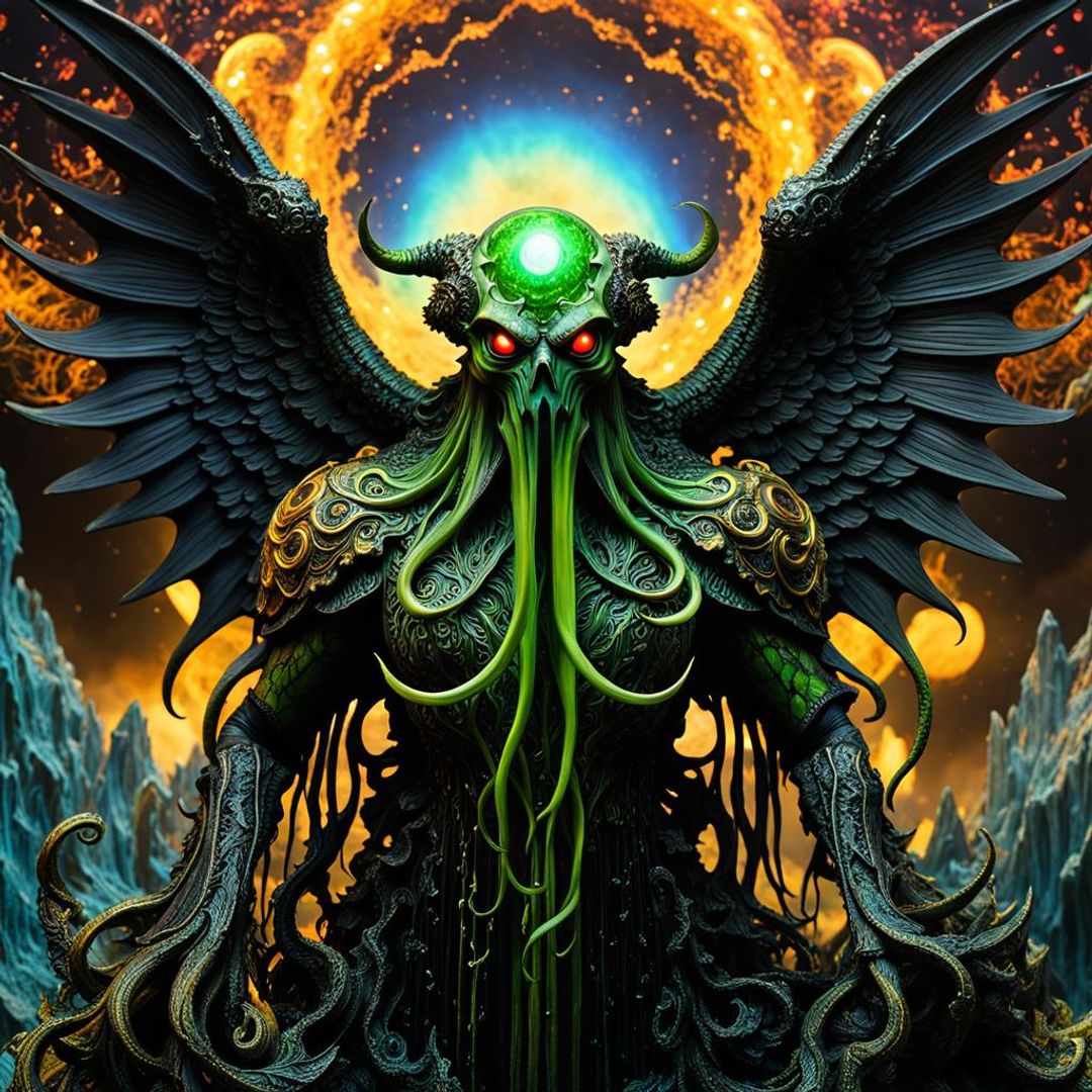 Cthulhu Angel - AI Generated Artwork - NightCafe Creator