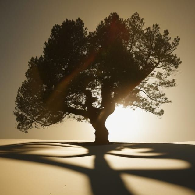 The shadows of the tree - AI Generated Artwork - NightCafe Creator