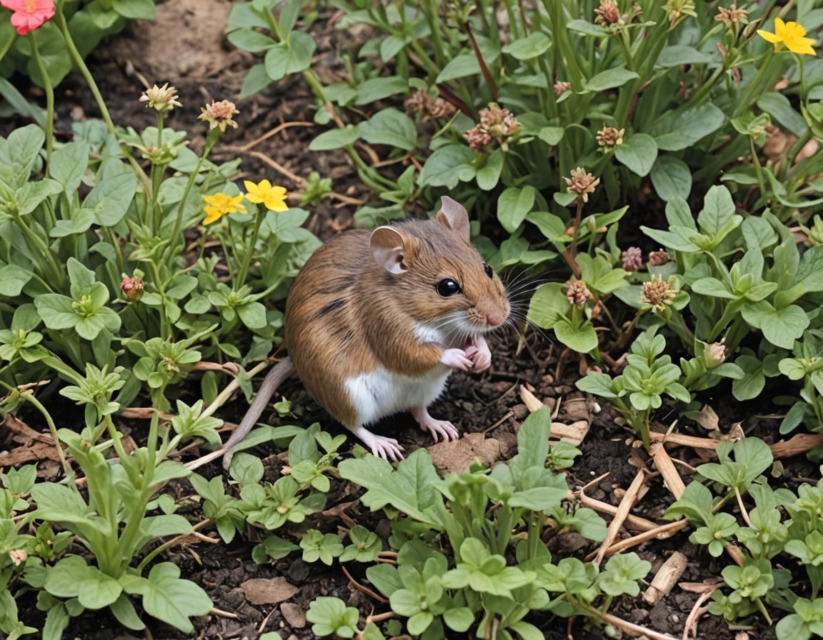 A garden mouse - AI Generated Artwork - NightCafe Creator